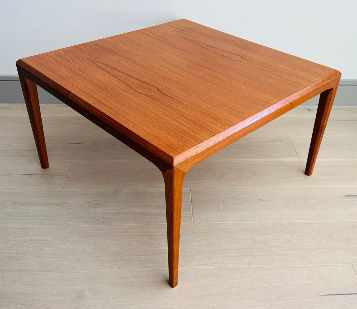 1960s Danish Silkeborg Square Teak Coffee Table – retro living uk