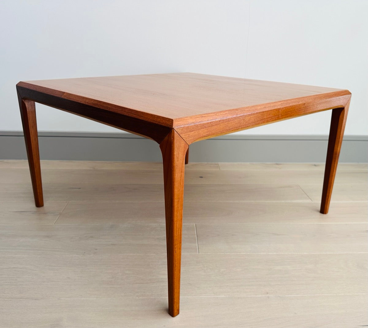 1960s Danish Silkeborg Square Teak Coffee Table – retro living uk