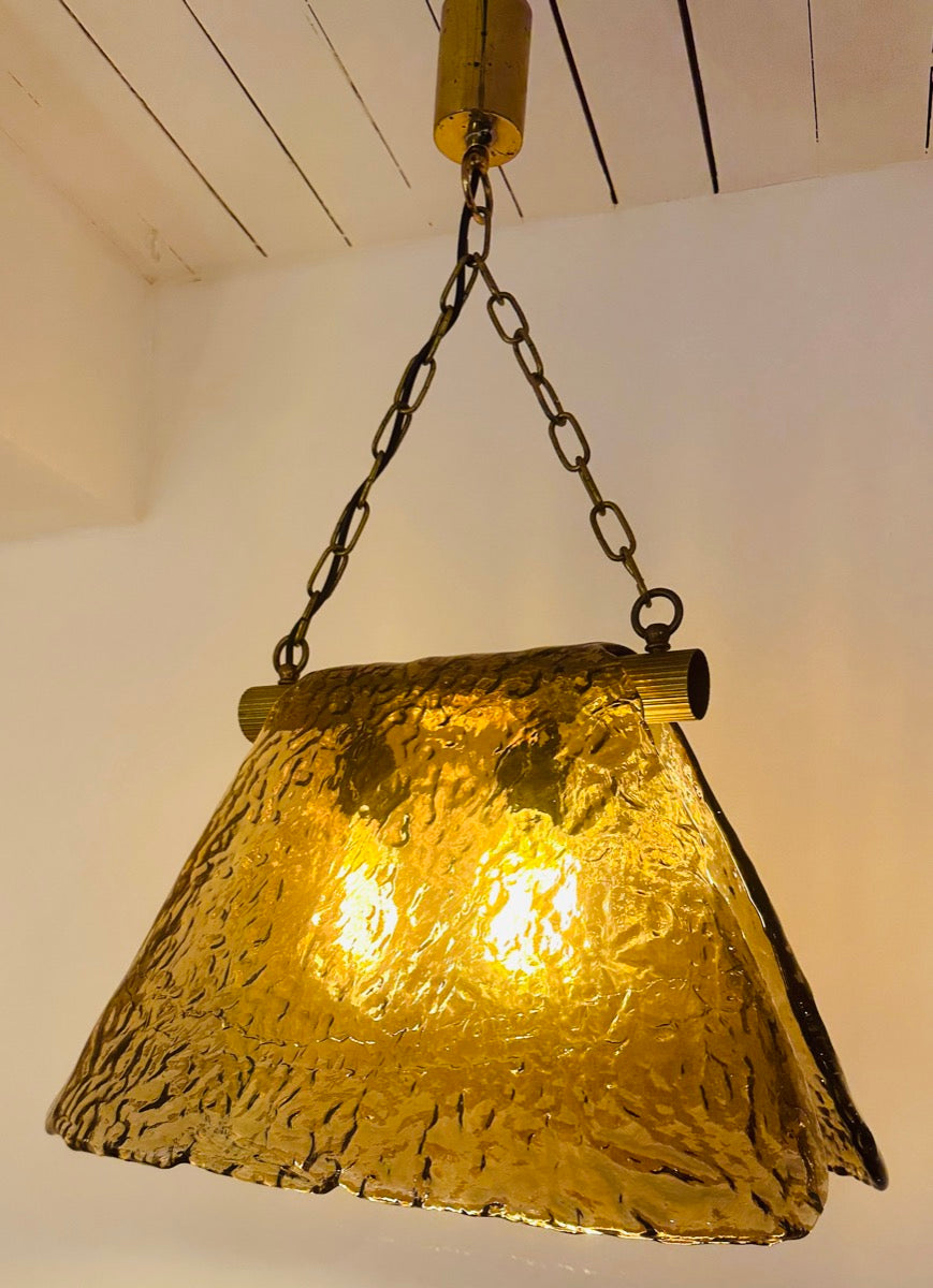 1960s Carlo Nason for Mazzega Murano Glass Hanging Light – retro living uk