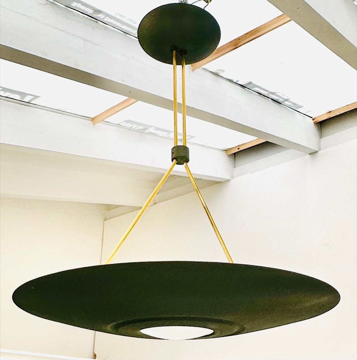 1980s French LG Paris UFO Ceiling Uplighter – retro living uk