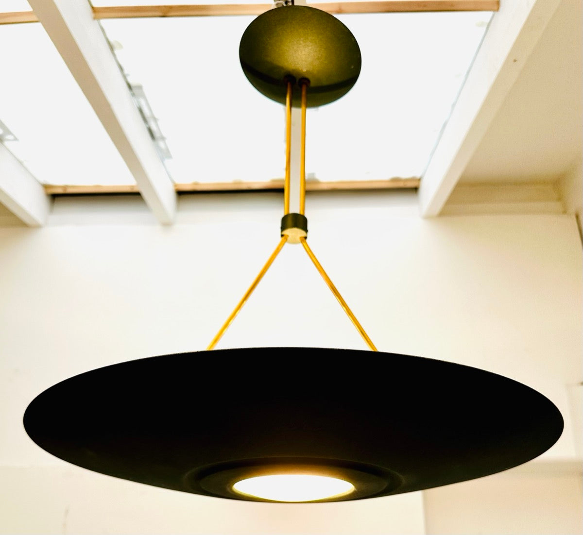 1980s French LG Paris UFO Ceiling Uplighter – retro living uk