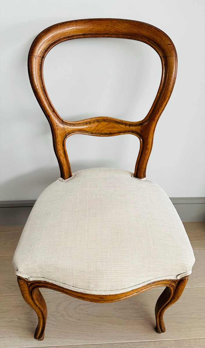 Circa 1900s Oak Balloon Back Chair – retro living uk