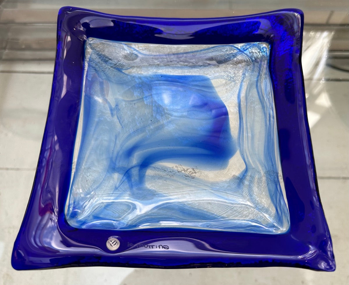 Circa 1990s Italian La Murrina Murano Glass Dish – retro living uk