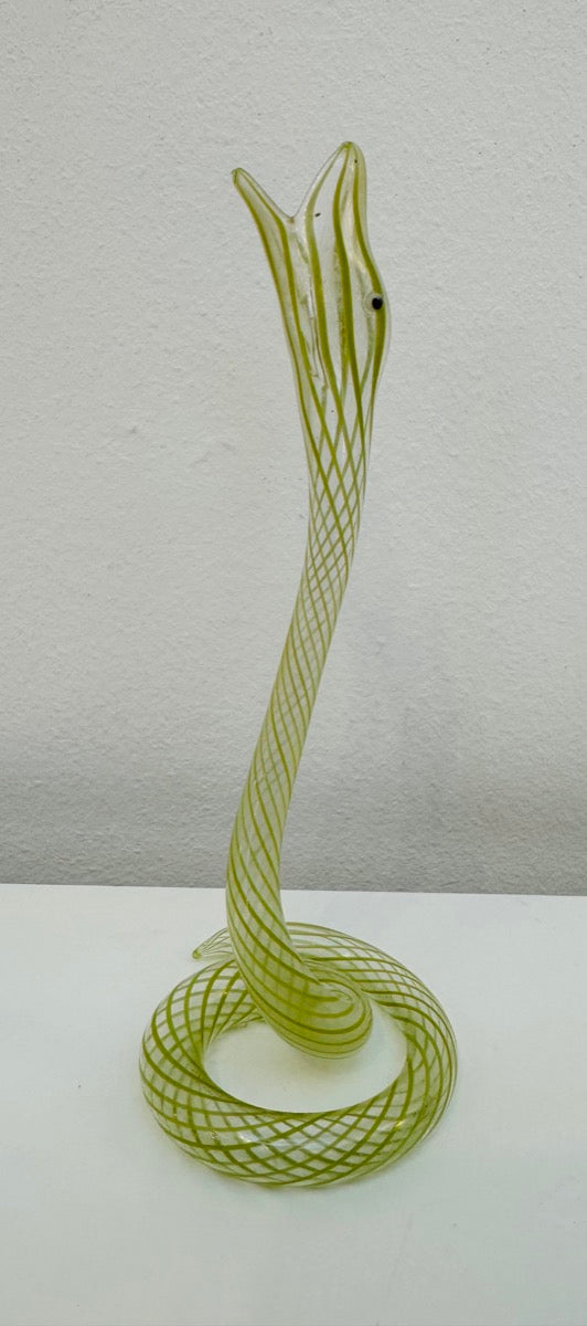 1930s Art Deco Bimini Glass Snake Vase – retro living uk