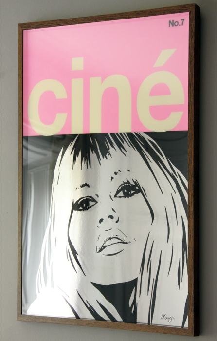 Brigitte Bardot Painting "Cine No.7" by Dan Reaney – retro living uk